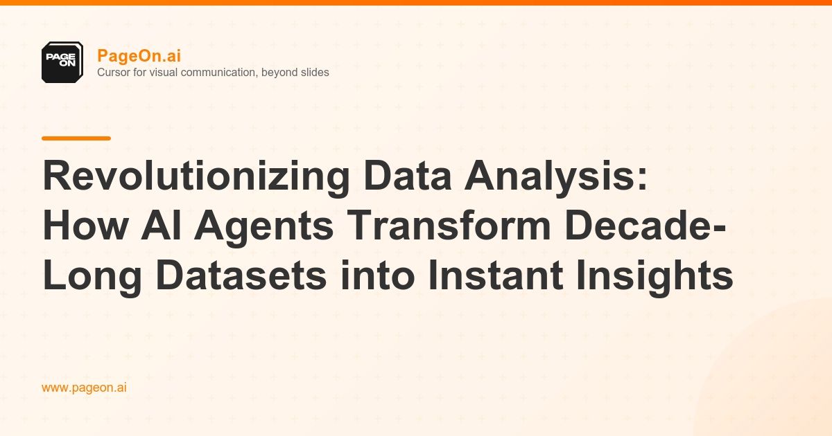 Revolutionizing Data Analysis: How AI Agents Transform Decade-Long Datasets into Instant Insights