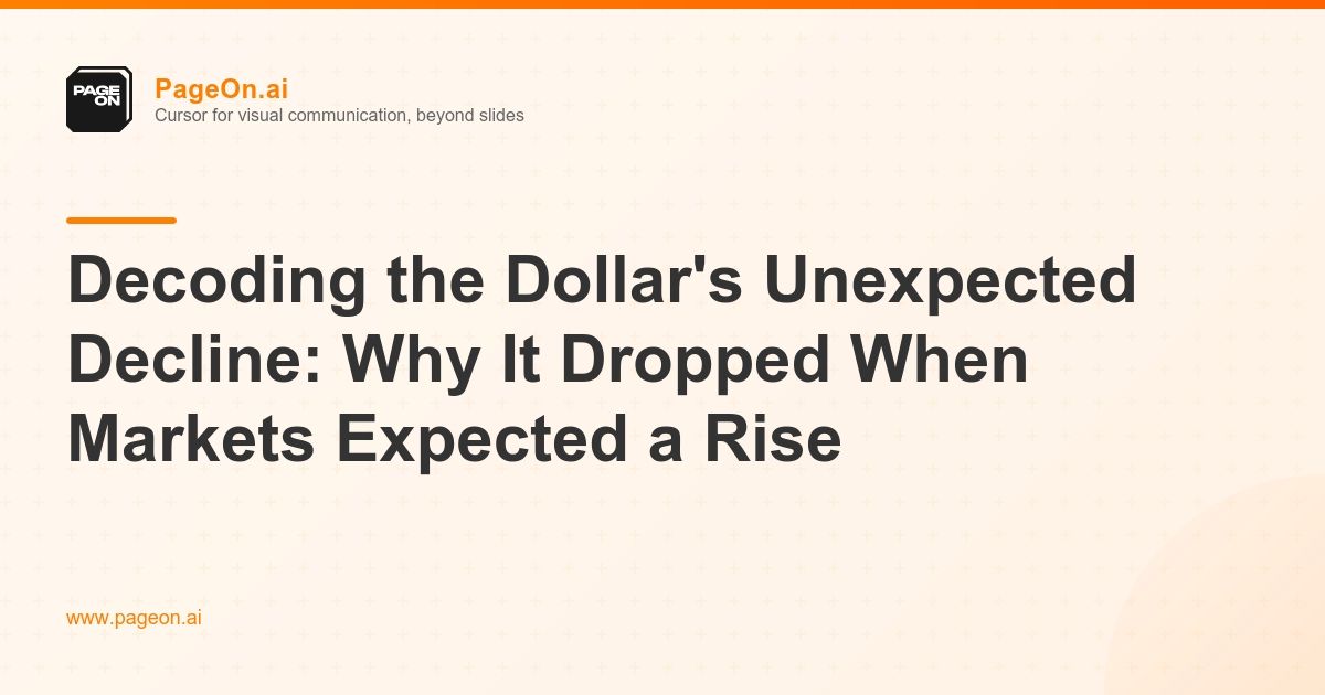 Decoding the Dollar's Unexpected Decline: Why It Dropped When Markets ...