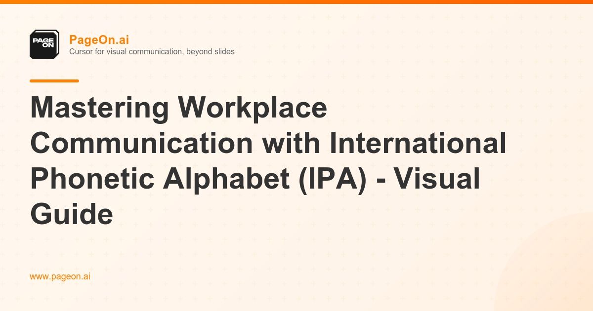 Mastering Workplace Communication with International Phonetic Alphabet ...