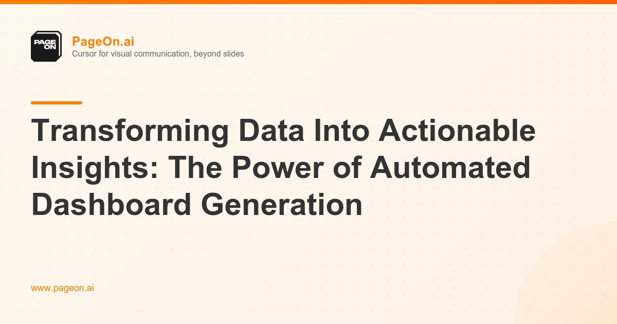 Transforming Data Into Actionable Insights: The Power of Automated ...